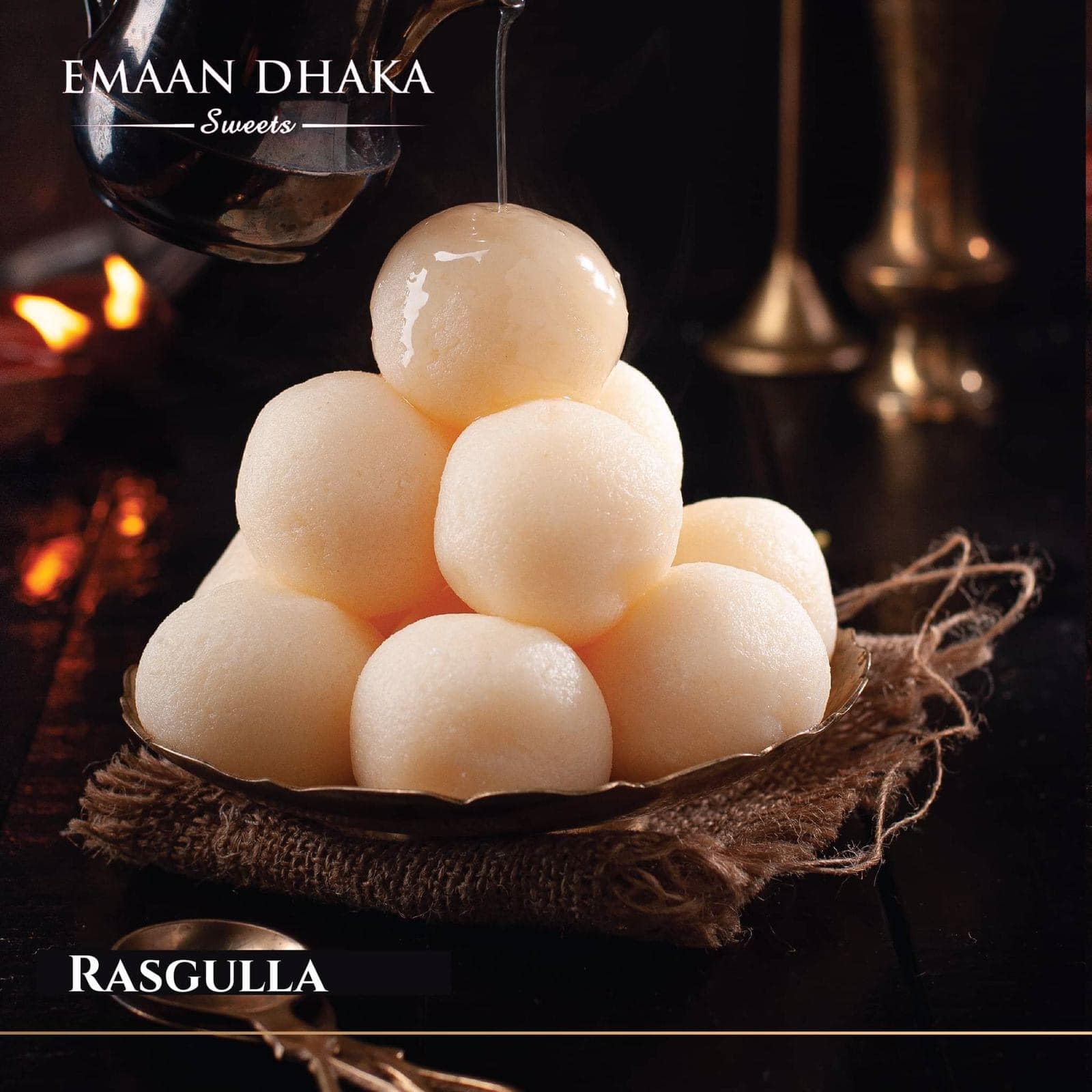 Send 1 KG RASGULLA - EMAAN DHAKKA SWEETS to Pakistan | Online Gifts ...