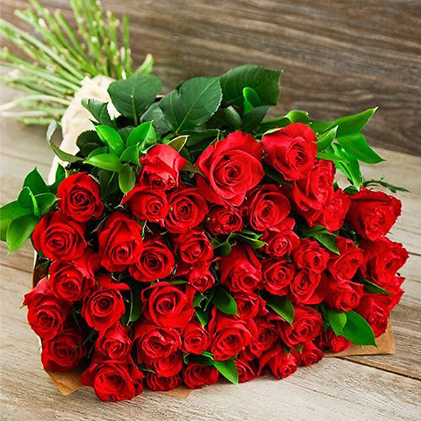 Send 4 DOZEN RED ROSES FLOWERS BOUQUET to Pakistan | Online Gifts ...