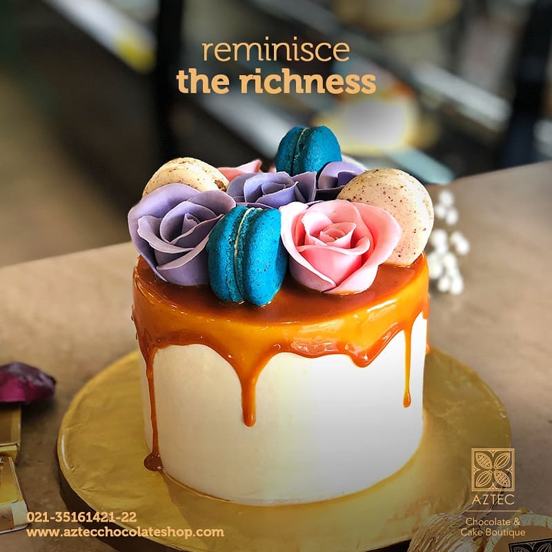 Send CARAMAL FANTASY CAKE BY AZTEC CAKES to Pakistan | Online Gifts delivery in Pakistan