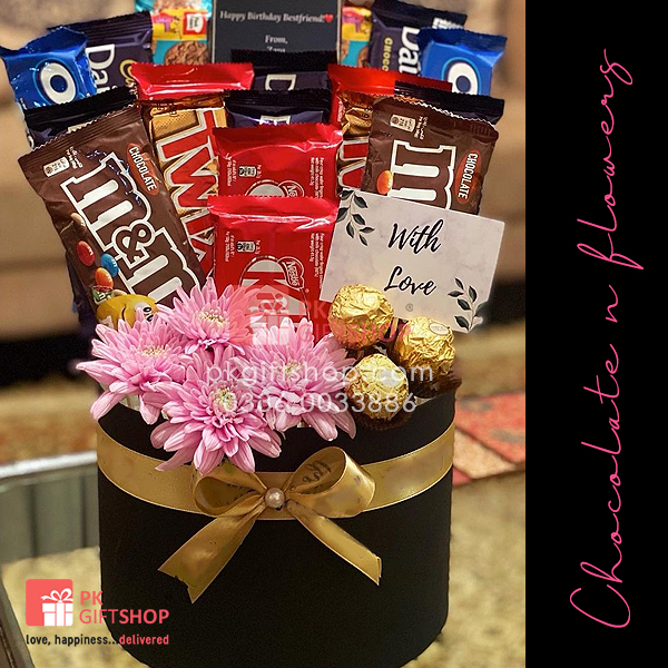 Send HAPPY CHOCO-FLORAL GIFT BOX to Pakistan | Online Gifts delivery in ...