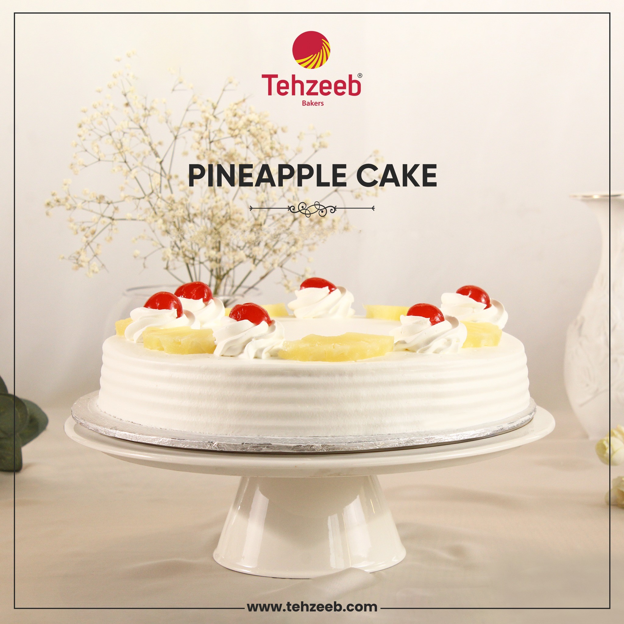 Send PINEAPPLE CAKE BY TEHZEEB BAKERS to Pakistan | Online Gifts ...