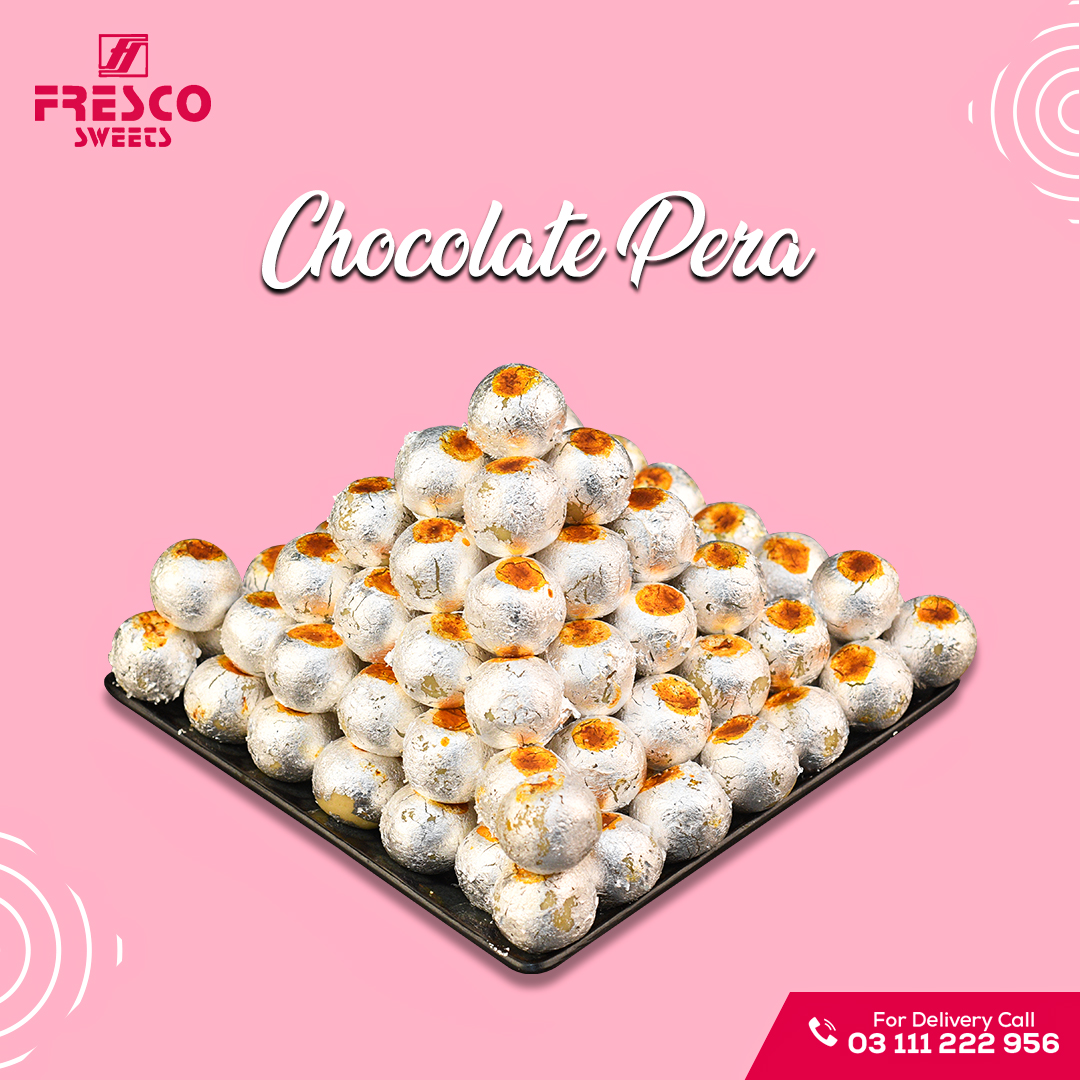 Send 1 KG CHOCOLATE PERA FROM FRESCO SWEETS to Pakistan | Online Gifts ...