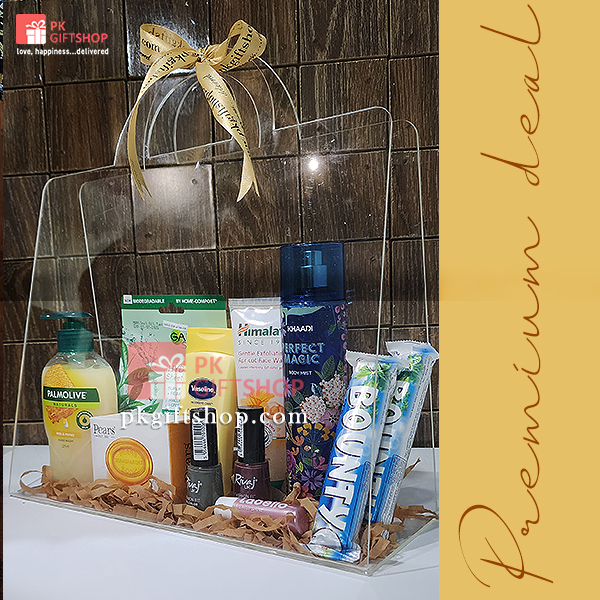 Send BEAUTIFUL HAMPER IN ACRYLIC BOX to Pakistan | Online Gifts ...